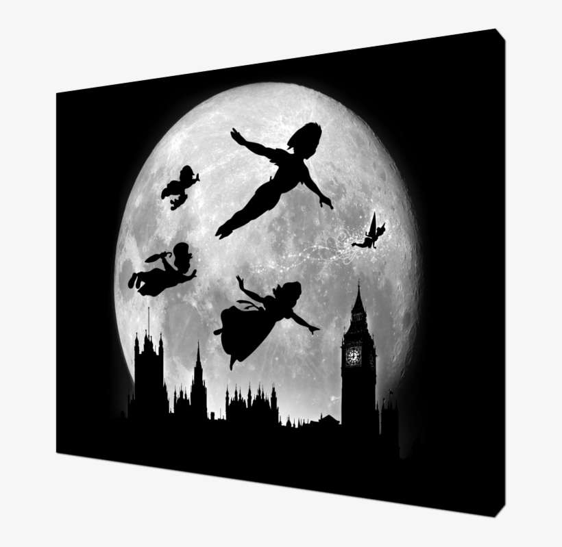 Peter Pan Flying Silhouette Tattoo