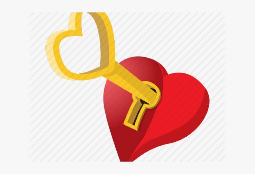 Heart Shaped Cartoon Key PNG Image | Transparent PNG Free Download on ...