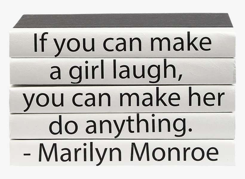 5 Volume Quote Stack "if You Can Make A Girl Laugh" - Laufposenmontage ...