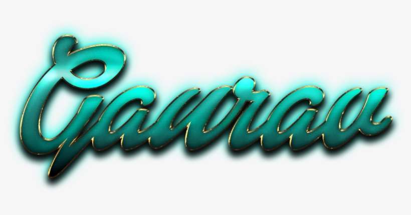 Download Gaurav Name Logo Png - Calligraphy | Transparent PNG Download ...