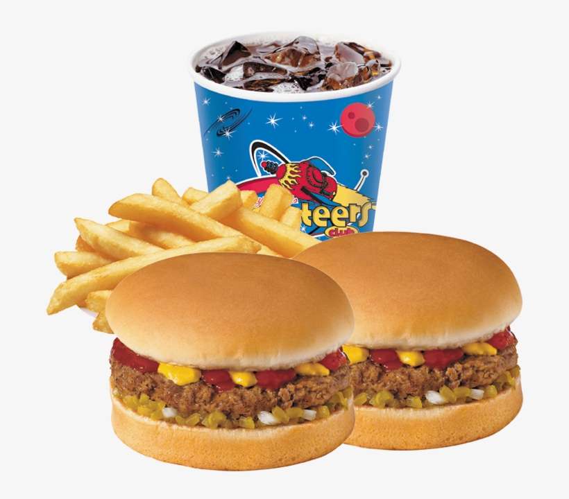 Kids Mini Hamburger Meal - Johnny Rockets Kids Menu PNG Image ...