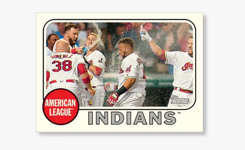Cleveland Indians 2017 Topps Heritage Baseball - Poster PNG Image ...