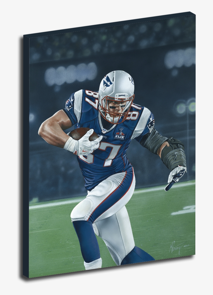 Rob Gronkowski Original Painting By Marc Potocsky PNG Image ...