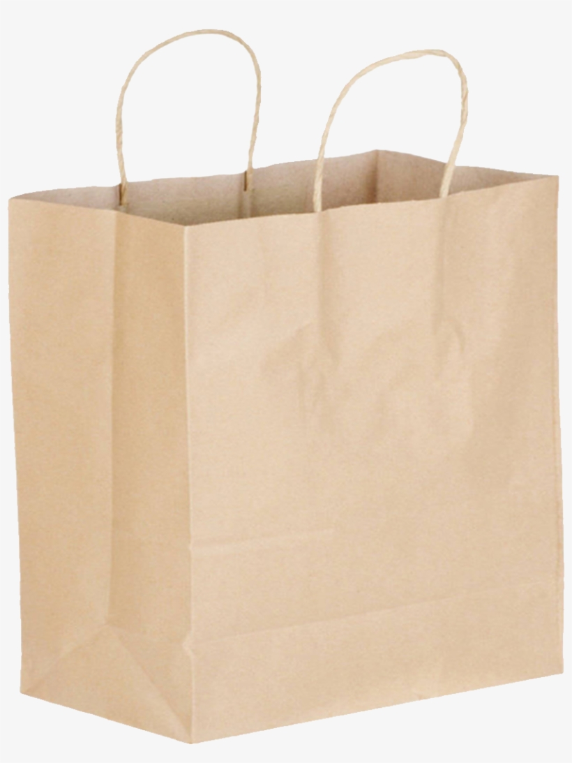 Large Kraft Paper Handle Bag - Paper Bag PNG Image | Transparent PNG ...