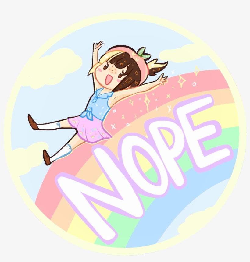 Download Nope Sticker Original - Illustration | Transparent PNG ...