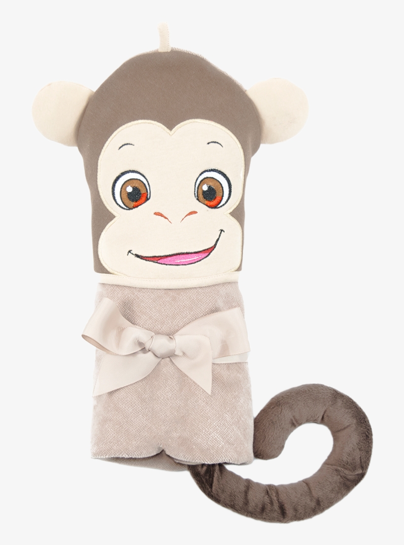 Bungaloo Monkey Cubbies Hooded Towel - Stuffed Toy PNG Image ...