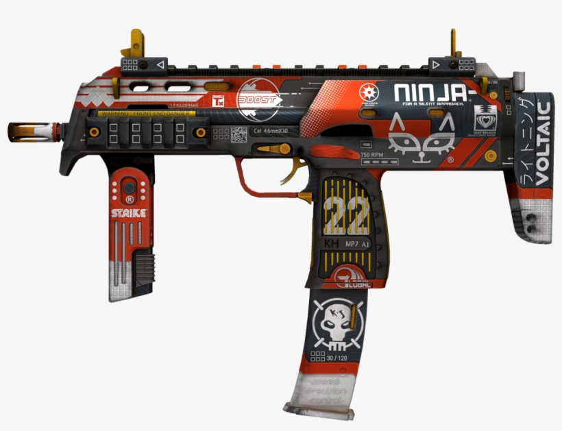 Mp7 - Bloodsport - Csgo Mp7 Bloodsport PNG Image | Transparent PNG Free ...