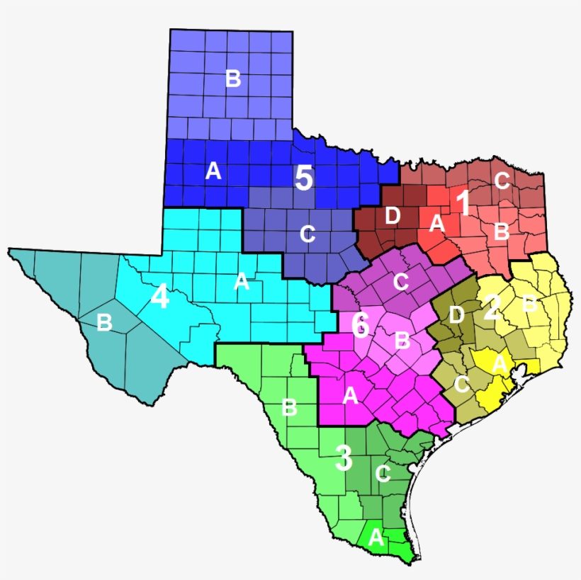 Download Texas Highway Patrol Divisions Map - Texas Highway Patrol ...
