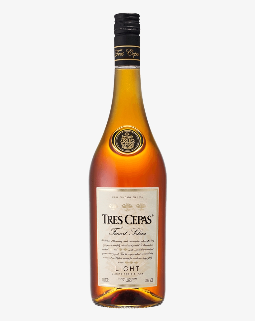 Tres Cepas Light 1l Brandy - Transparent Png Beer Can PNG Image ...