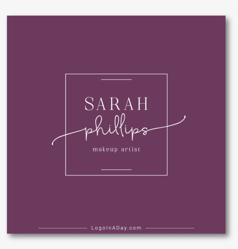 Sarah Phillips • Square Logo Design - Calligraphy PNG Image ...