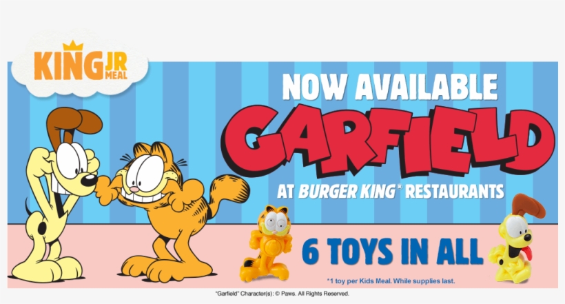 Burger King Crown Nuggets Download - Garfield PNG Image | Transparent ...
