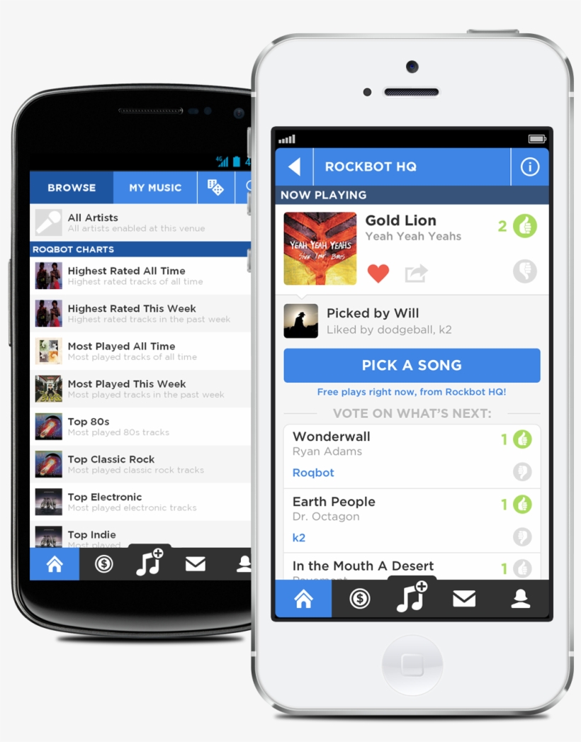 New Rockbot Jukebox App For Ios And Android - Rockbot App PNG Image ...