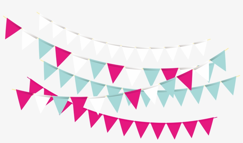 Pink Bunting Clip Art