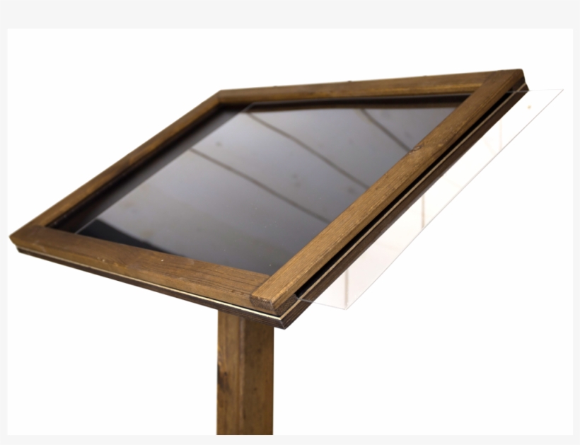 Rustic Chalkboard Menu Stand - A3 Wooden Menu Stand PNG Image ...