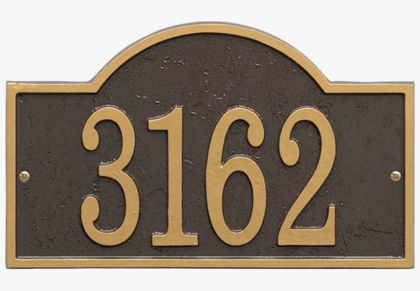 Fast And Easy Arch House Number Plaque - Whitehall Fast & Easy Arch ...