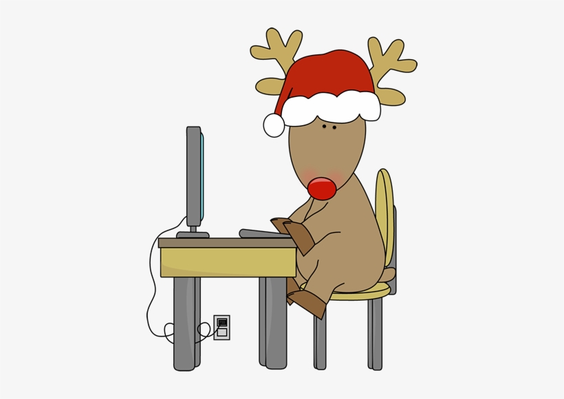Computer Clipart Christmas - Christmas Computer Clipart PNG Image ...