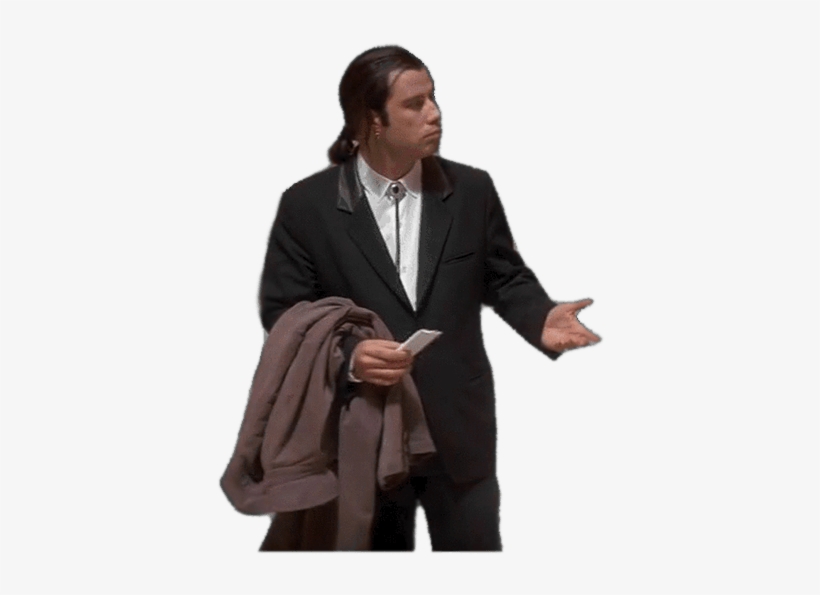 Confused Travolta Pulp Fiction Side - John Travolta Confused Png PNG ...