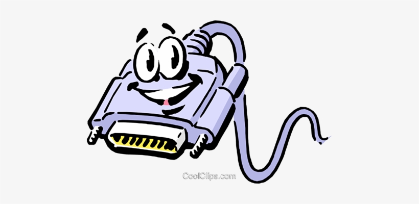 Cartoon Computer Plug Royalty Free Vector Clip Art - Illustration PNG ...