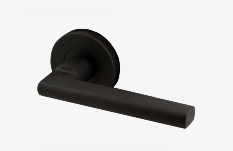 Matte Black Round Artemis Black Door Handles, Internal - Black Matte ...