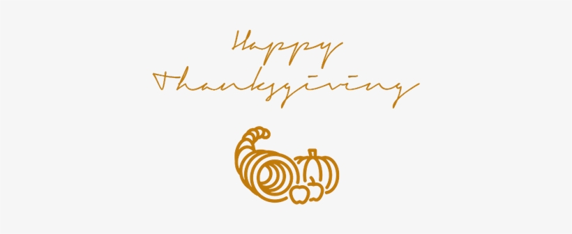 Download Happy Thanksgiving Signature Cornucopia - Thanksgiving ...