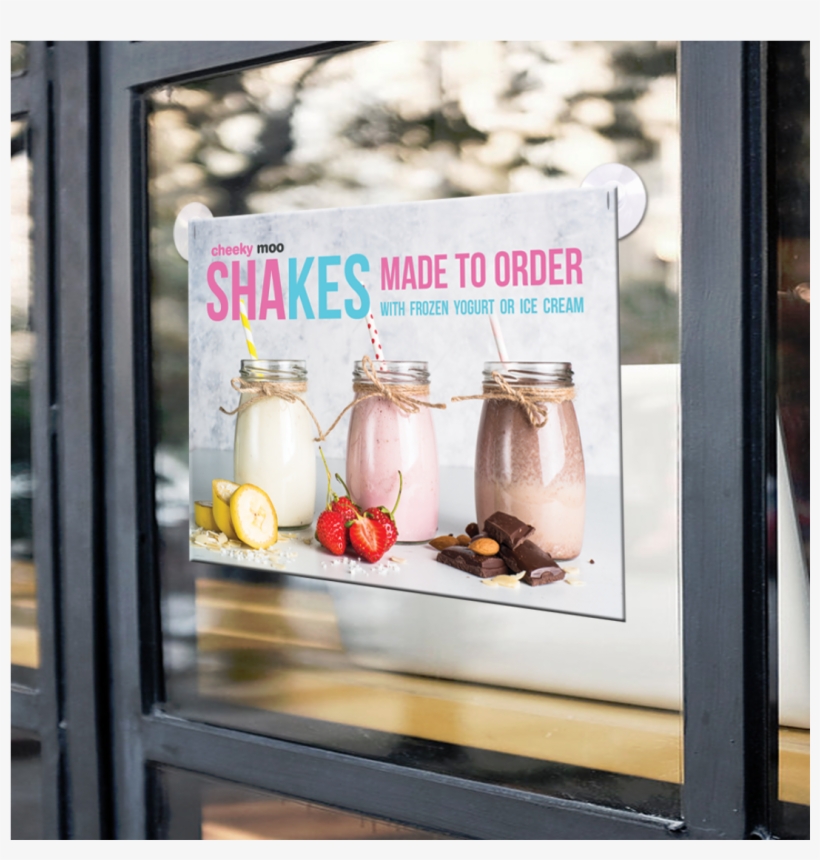 Download Shake Hanging Window Sign - Smoothie | Transparent PNG ...