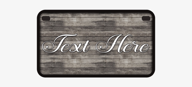 Personalized License Plates Photo - Wooden Background PNG Image ...