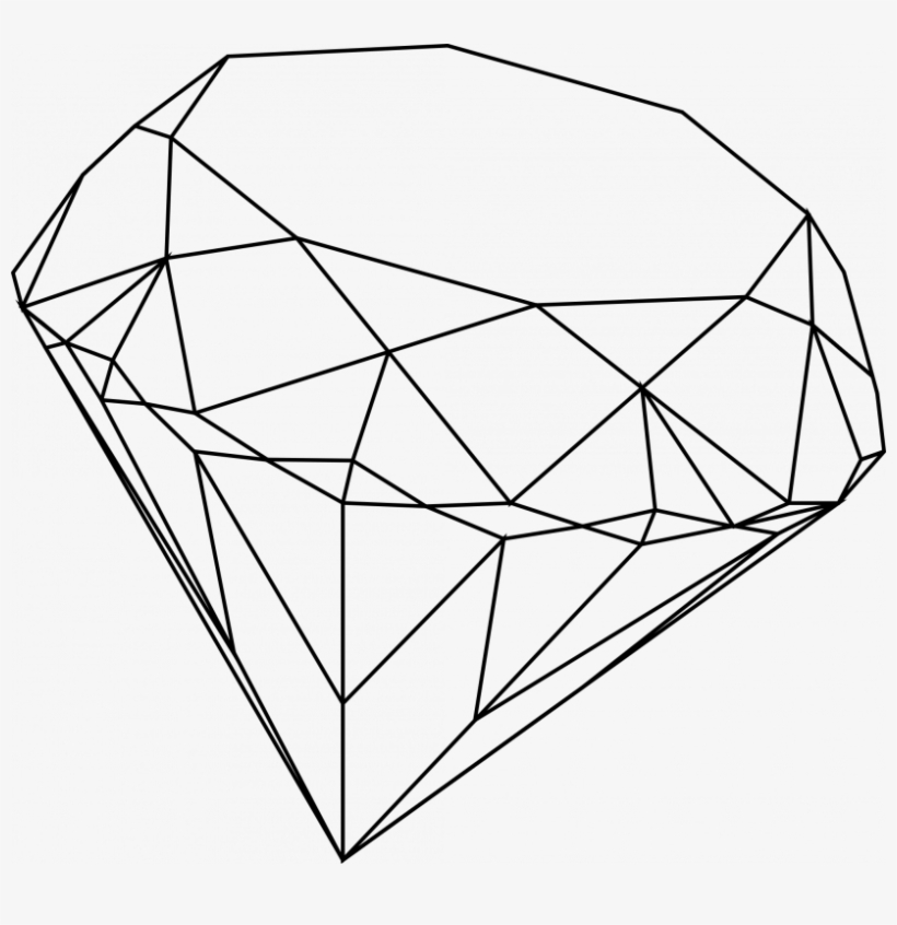 Diamonds Clipart Line Drawing - Diamond Line Art Png PNG Image ...