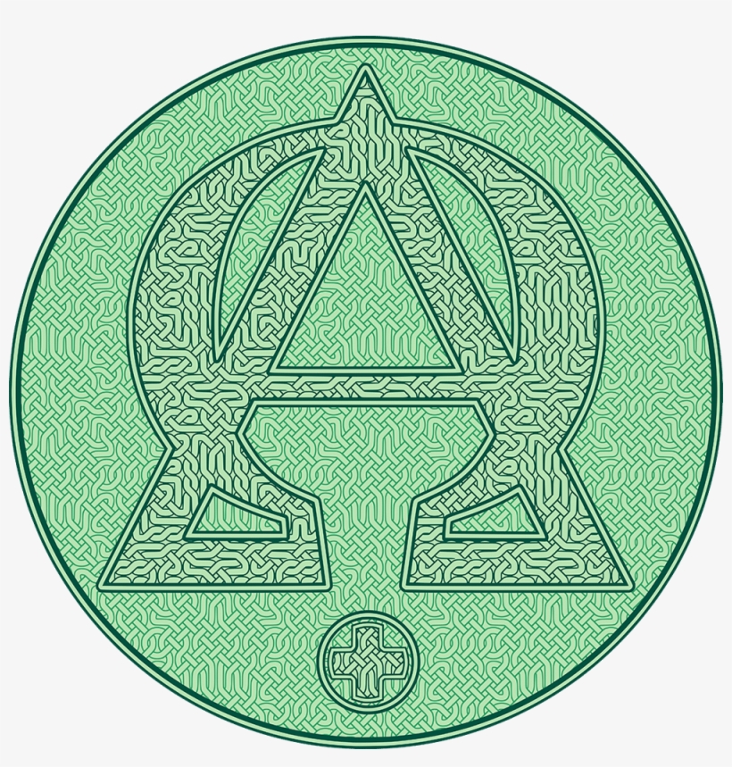 Alpha And Omega Green Circle Version - Emblem PNG Image | Transparent ...