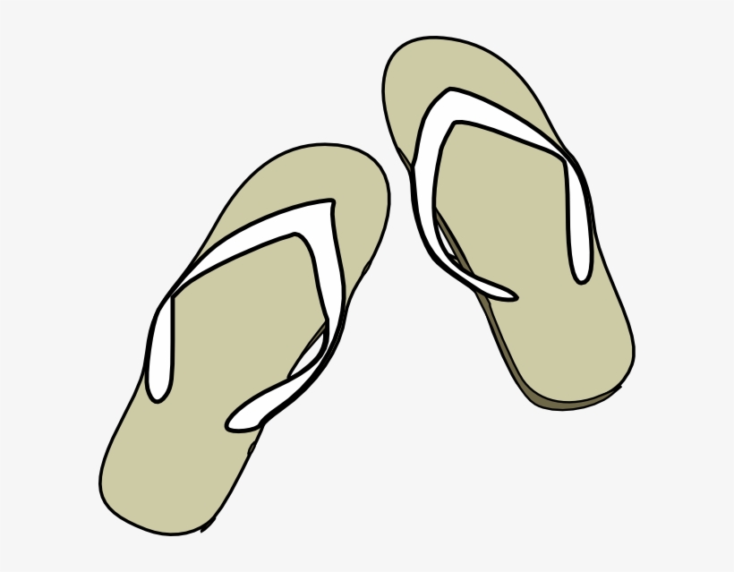 Flip Flops Black White Clip Art - Slippers Clip Arts Black And White ...