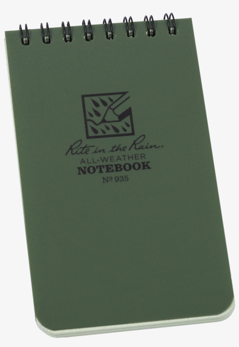 Front Of Green Pocket Notebook - Spiral On Top Notebook PNG Image ...