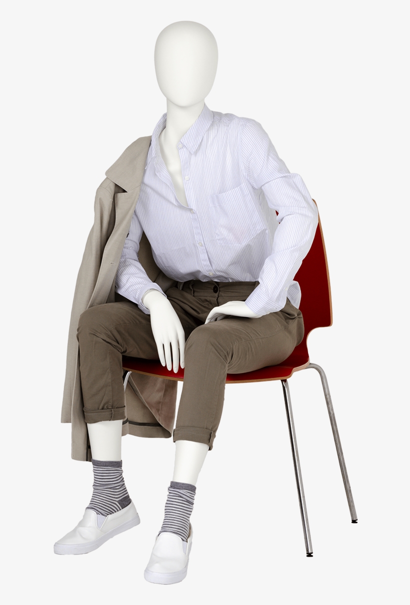 Basic Female Mannequin € 249,00 Each - Sitting PNG Image | Transparent ...
