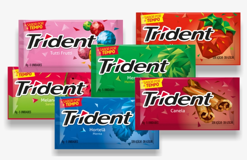 Trident Chiclete Png - Chiclete Tridente Png PNG Image | Transparent ...