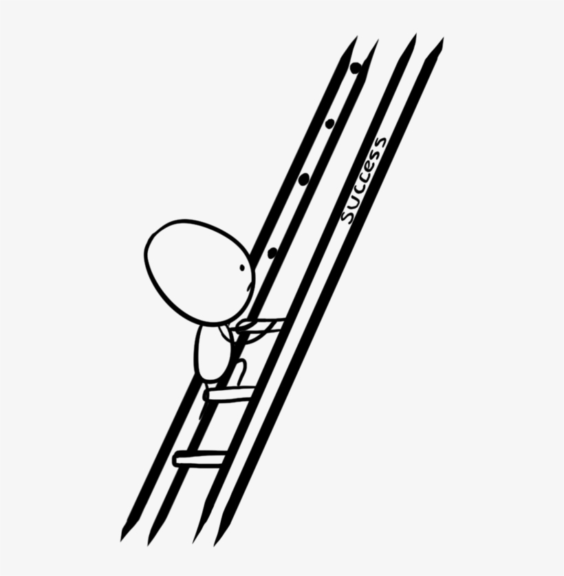 Ladder Of Success Png Image - Line Art PNG Image | Transparent PNG Free ...