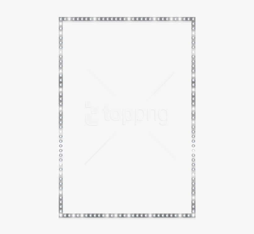 Free Png Download Silver Border Frame With Crystals - Silver Border ...