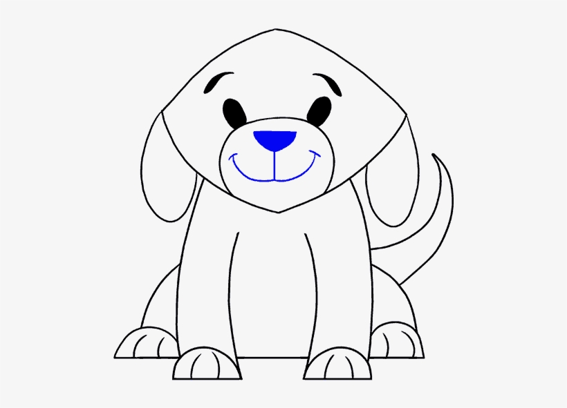 Download How To Draw A Dog Face - Cartoon | Transparent PNG Download ...