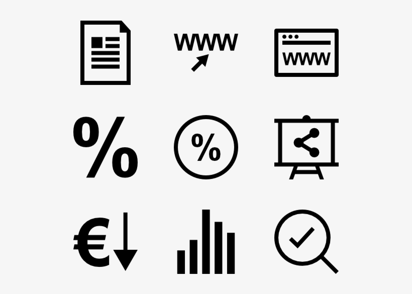 Business Icon Elements - Circle PNG Image | Transparent PNG Free ...