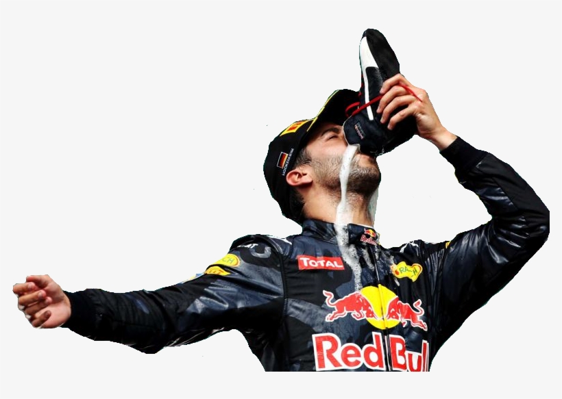 Permalink - Daniel Ricciardo Doing A Shoey PNG Image | Transparent PNG ...