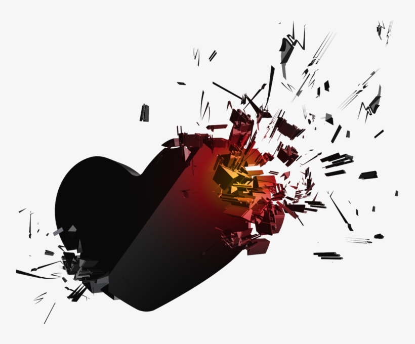Broken Heart - Transparent Broken Heart Psd PNG Image | Transparent PNG ...