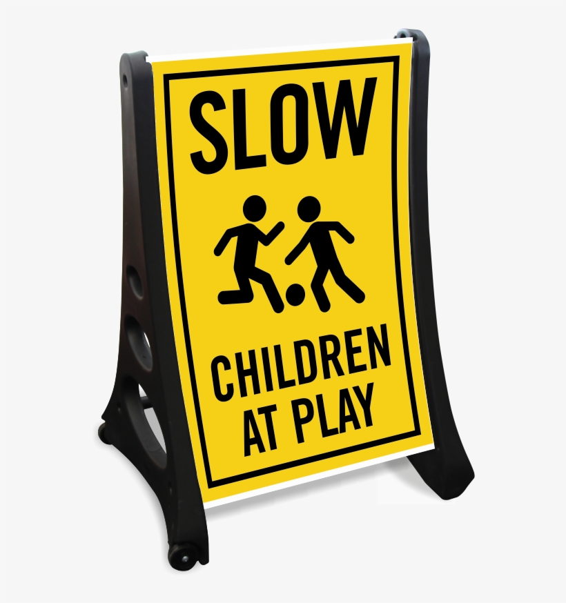 Download Children Playing Football Sidewalk Sign Kit - Sign ...