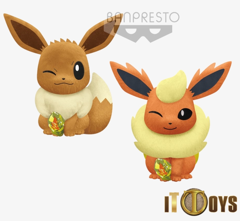 Pokemon Focus Big Plush Eevee・flareon Plush Banpresto - Banpresto PNG ...
