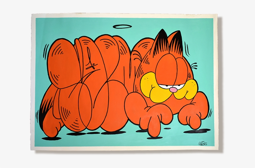 'garfield' By Salmos Moosey Art - Pumpkin PNG Image | Transparent PNG ...
