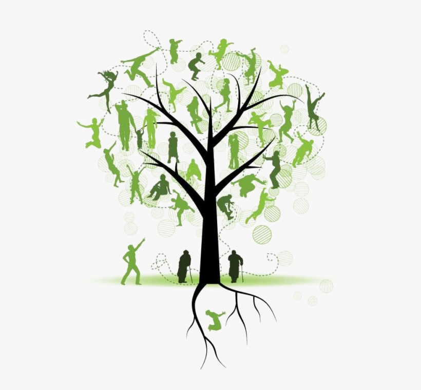 Family Tree Silhouette - Nurturing Trees PNG Image | Transparent PNG ...