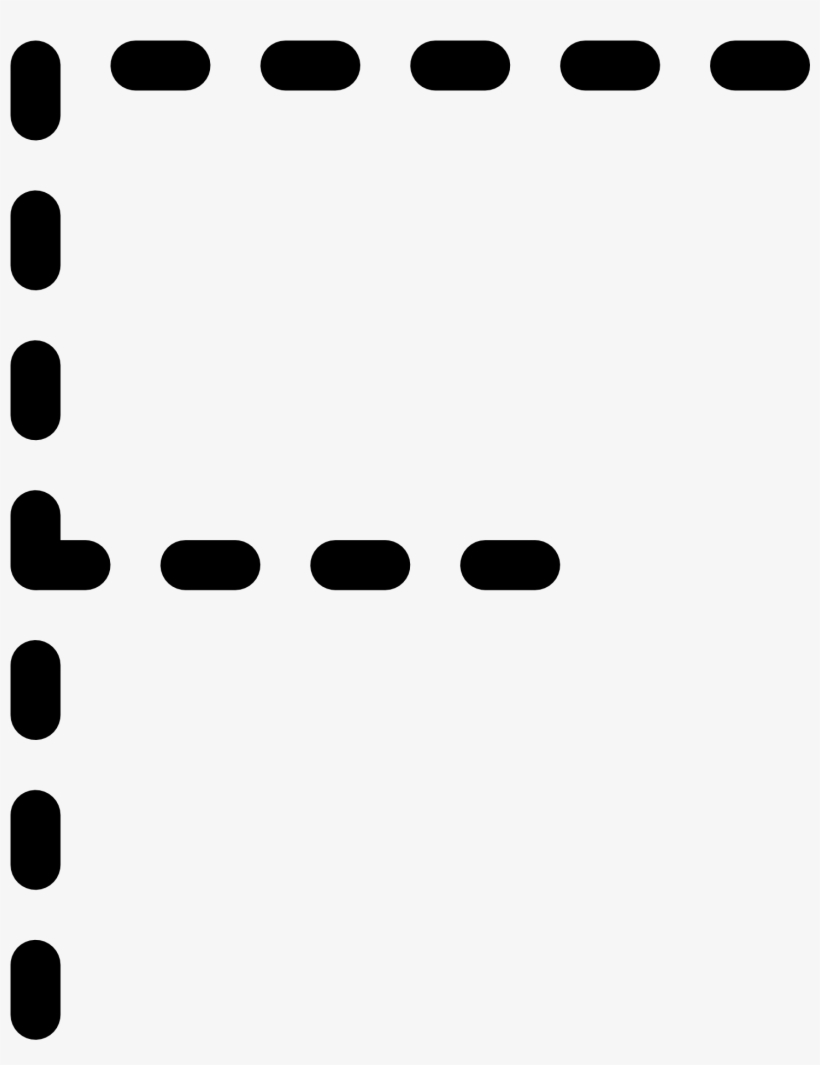 Download Dashed Line Of Alphabet Letter F - Letter F Tracing Clipart ...