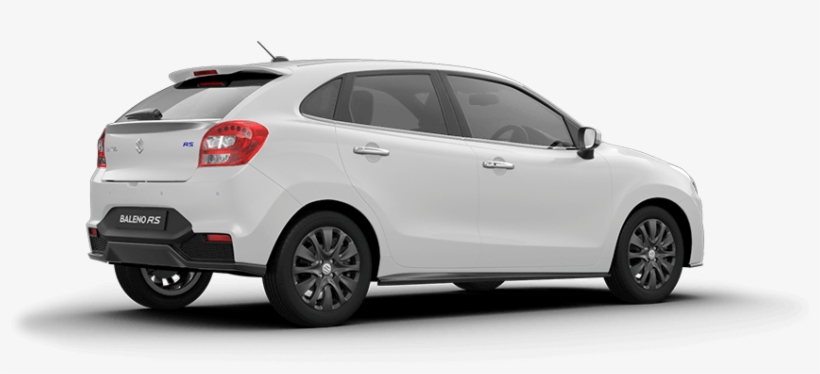 Download Baleno Rs Arctic White Car Back Side View - Baleno Rs Silver ...
