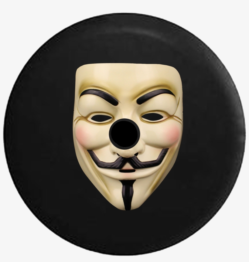 Jeep Wrangler Jl Backup Camera Anonymous Mask Guy Fawkes - Face Mask ...