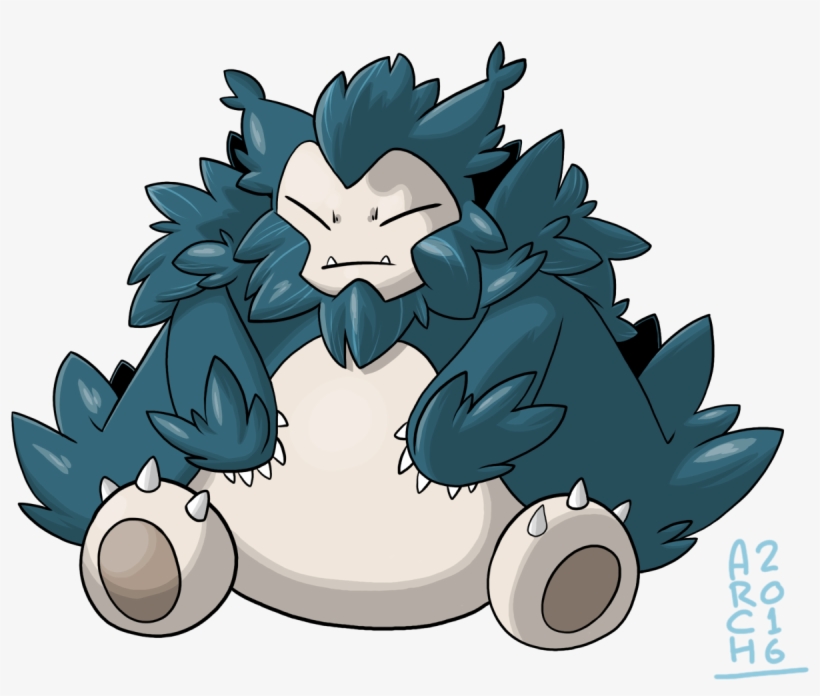 Drew A Fluffy Snorlax - Cartoon PNG Image | Transparent PNG Free ...