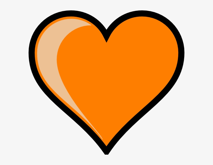 Download Orange Heart | Transparent PNG Download | SeekPNG