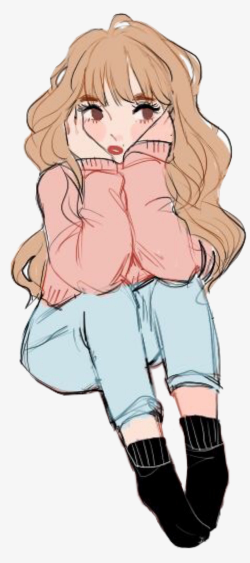 Anime Girl Girls Kawaii Awesome Edits Png Kawaii Edits - Cartoon PNG ...