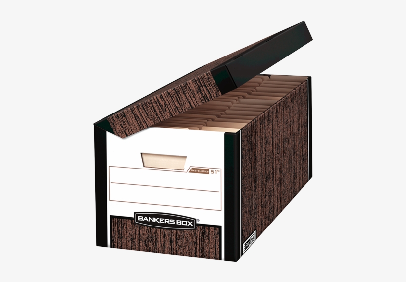 Systematic® - Letter, Woodgrain - Fellows Bankers File Storage Box PNG ...