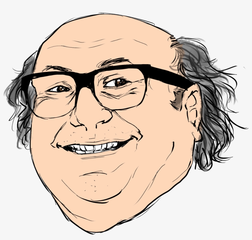 Danny Devito My Hero - Danny Devito Sticker PNG Image | Transparent PNG ...
